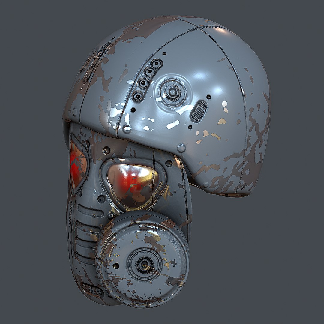 Gas mask respirator scifi mode model - TurboSquid 1757560