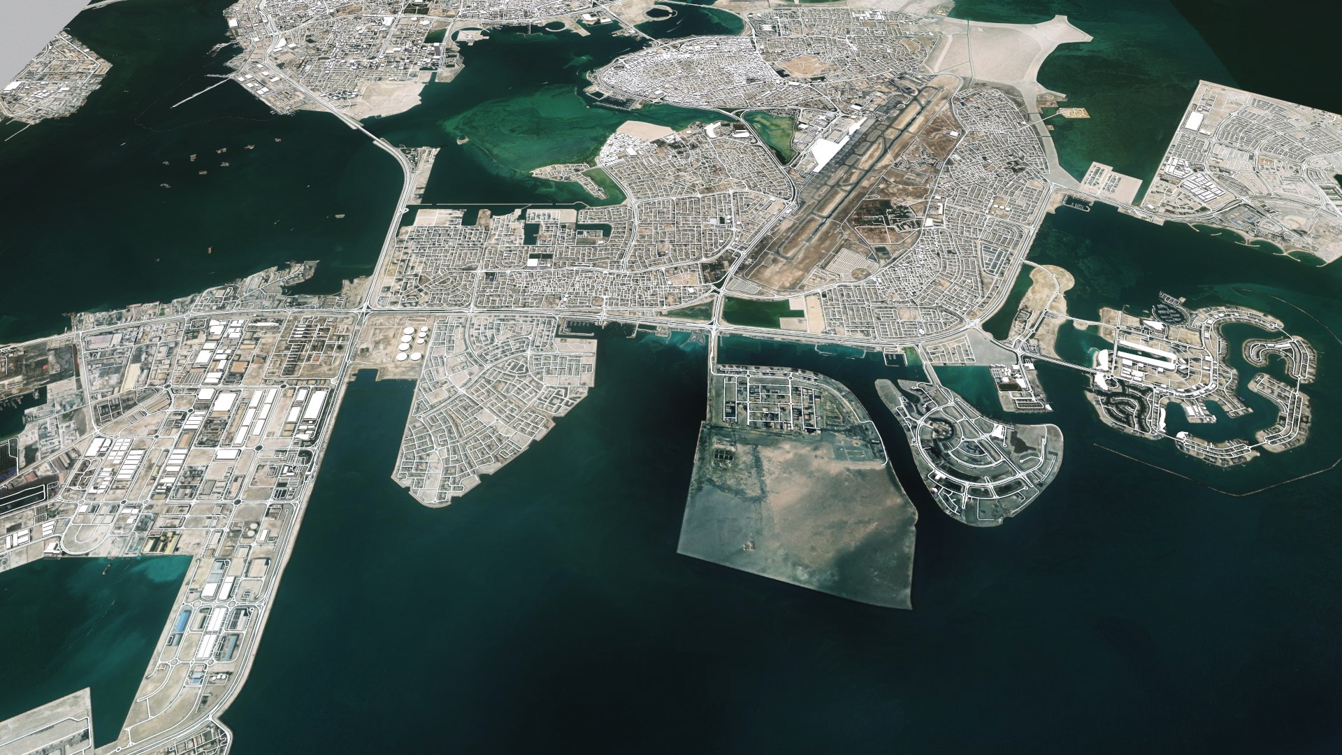 Cityscape Muharraq Bahrain 3D - TurboSquid 2235331