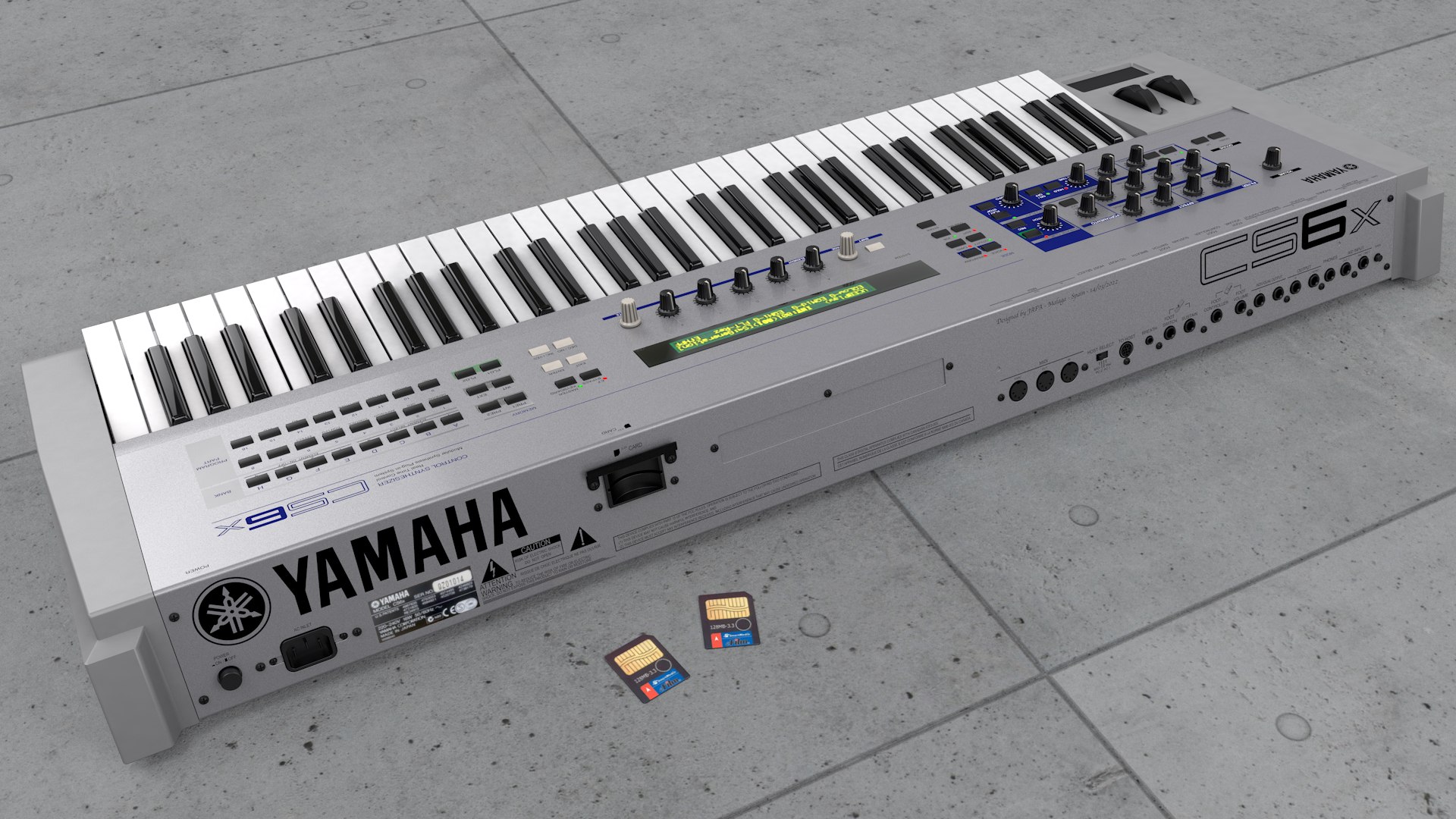 3D Yamaha CS6X SynthesizerMain - TurboSquid 1894101