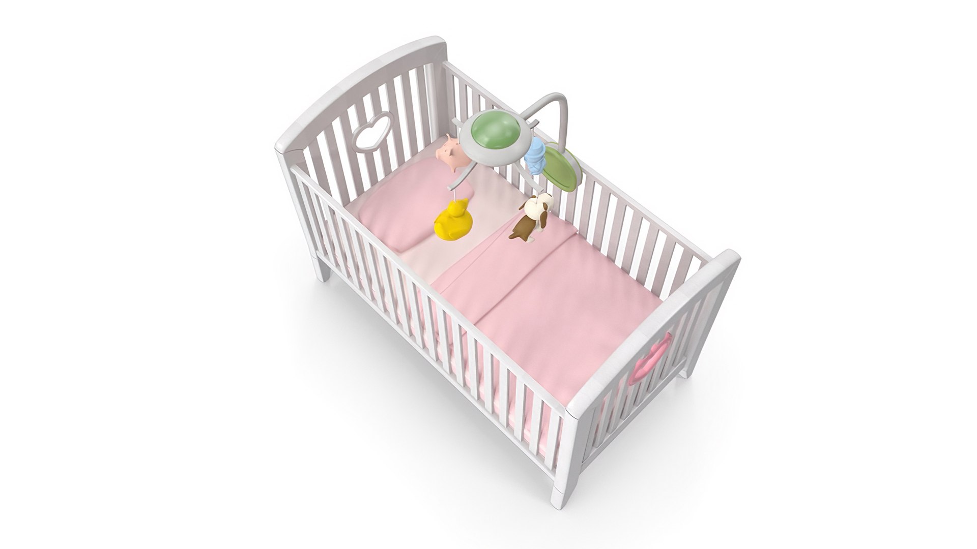 Baby Crib And Toys 3D Model - TurboSquid 2025756