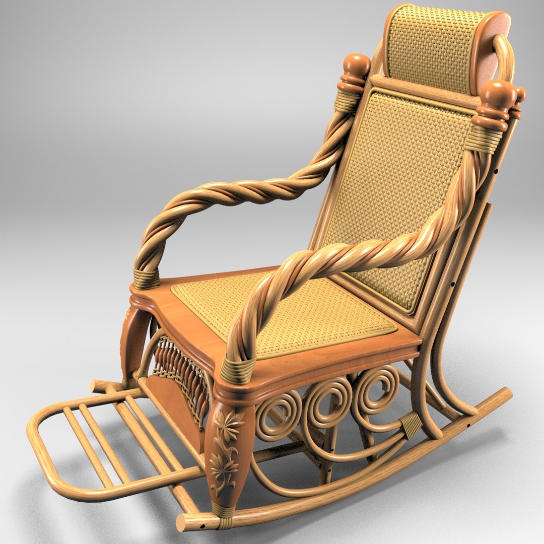 chair rocking 3d model
