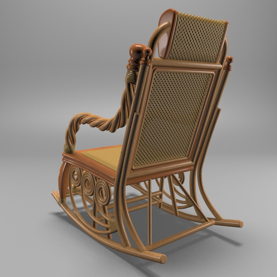 chair rocking 3d model