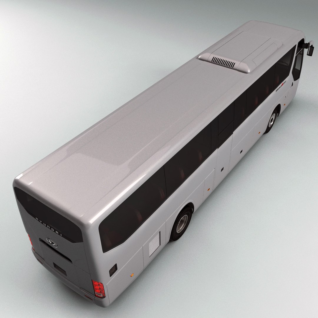 3d Obj Realistic Bus Hyundai Universe