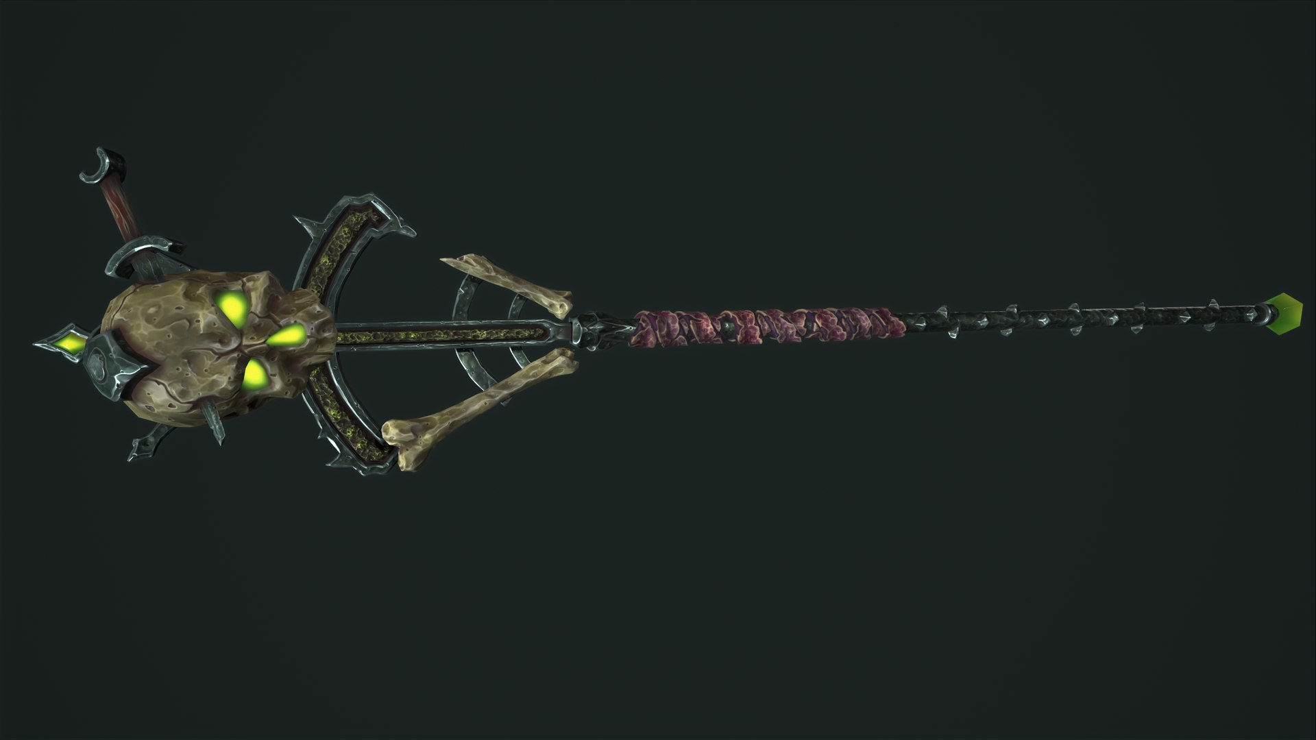 Undead Staff 3D Model - TurboSquid 1995378