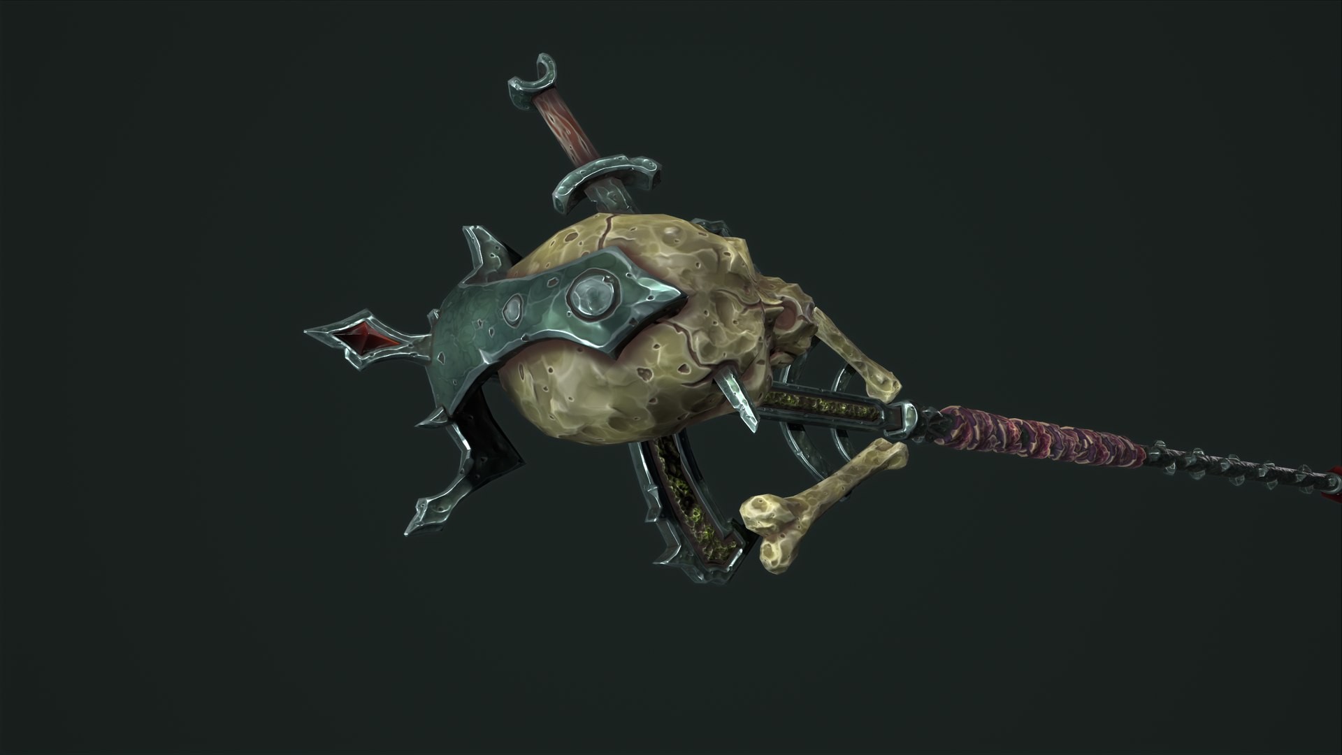 Undead Staff 3D Model - TurboSquid 1995378