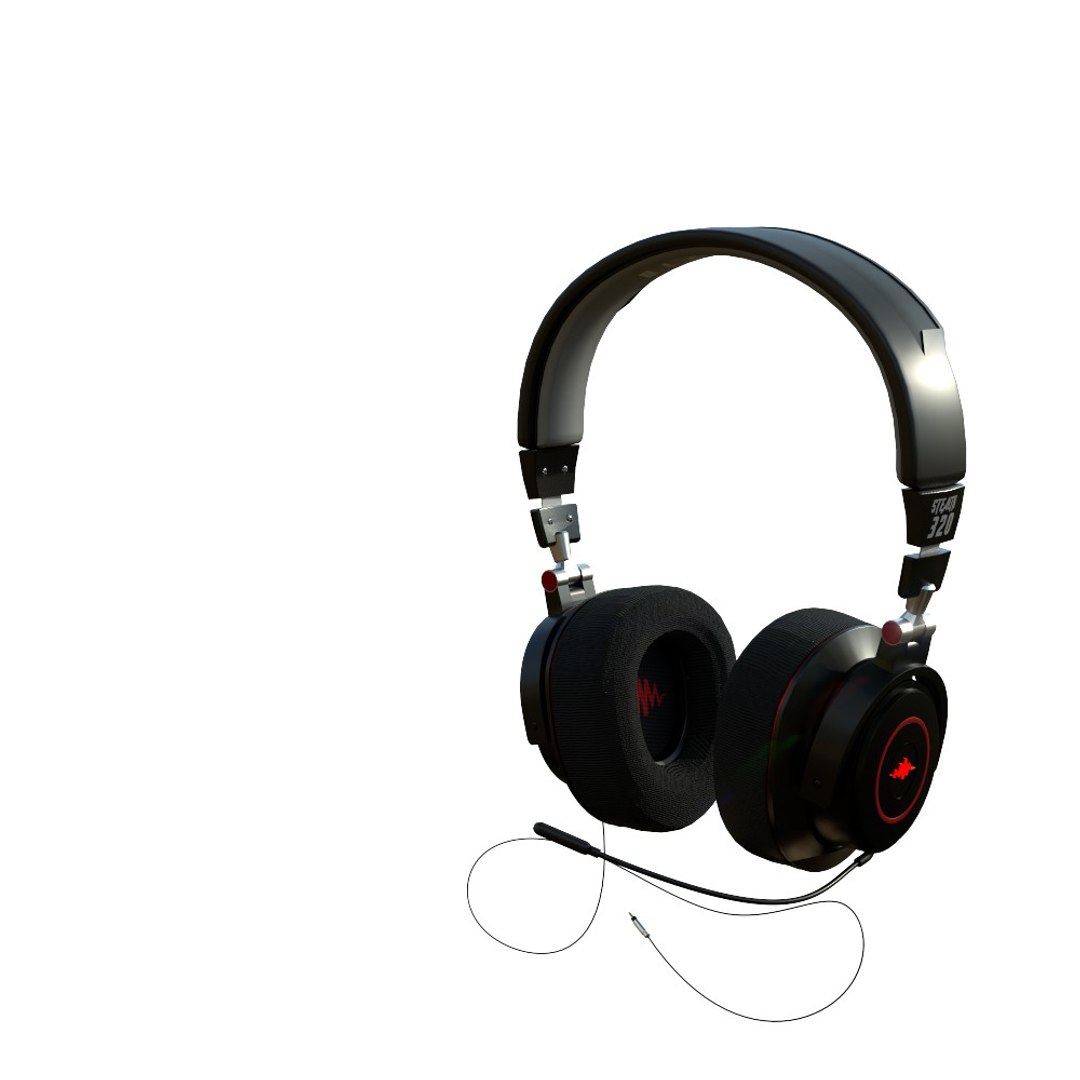 Gaming headset 3D model - TurboSquid 1389977