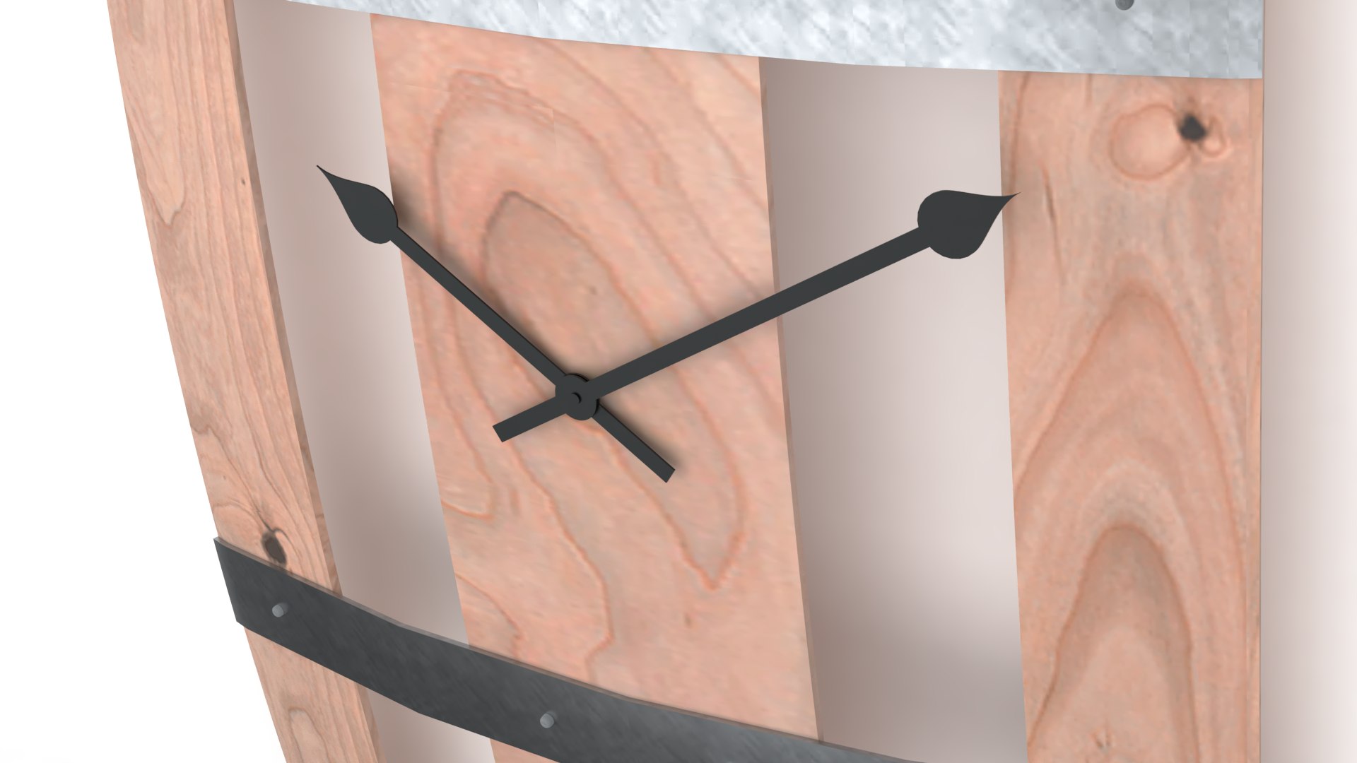 3D Wall Clock - Barrel - TurboSquid 2055573