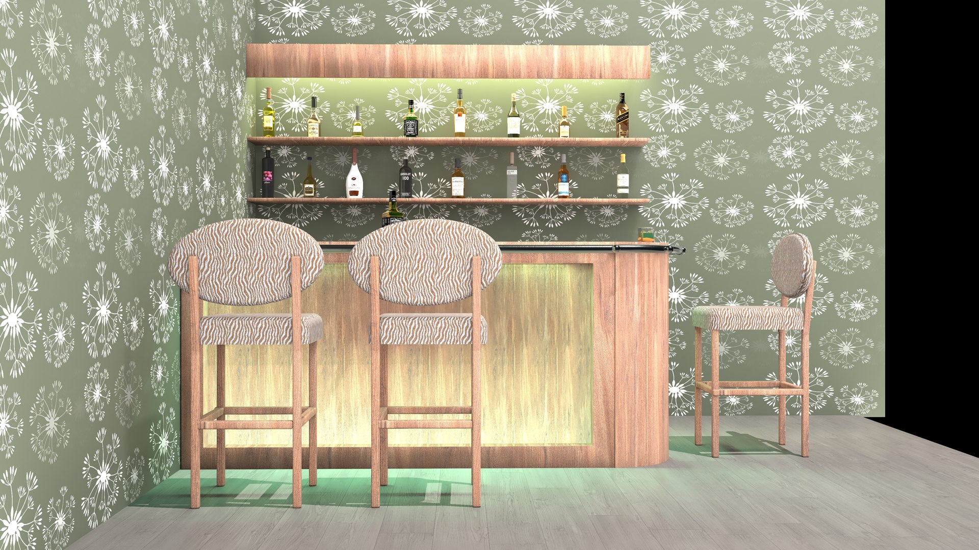 American Bar V2 Model - TurboSquid 1892312