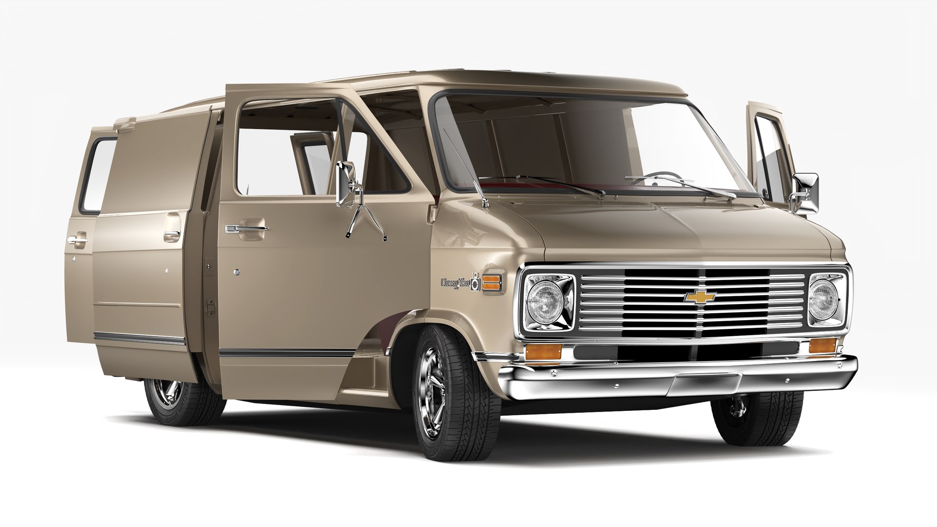 3D Chevrolet G10 Van 1972 - 1977 - TurboSquid 1780355