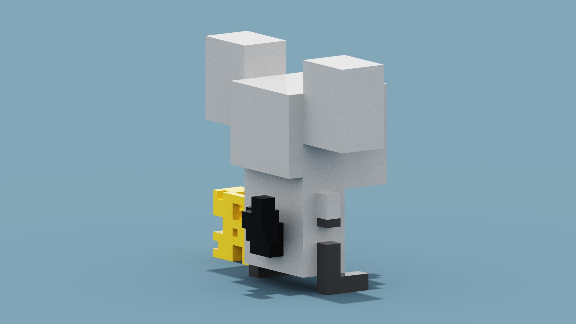 3D Voxel Mouse And Cheese - TurboSquid 1916077
