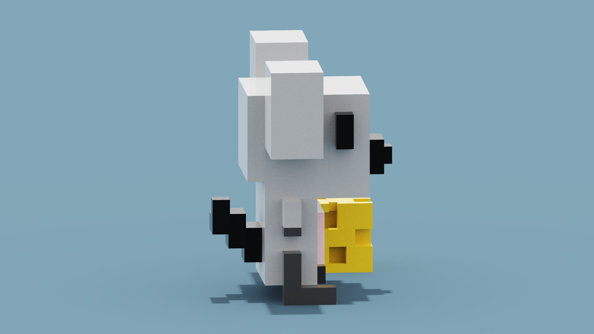 3D Voxel Mouse And Cheese - TurboSquid 1916077