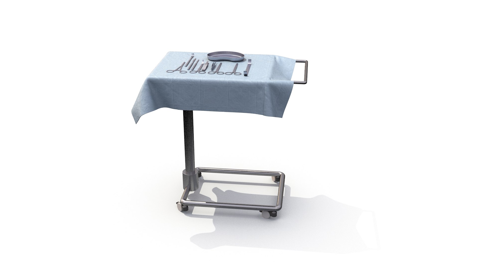 Surgery Back Table 3D Model - TurboSquid 2106270