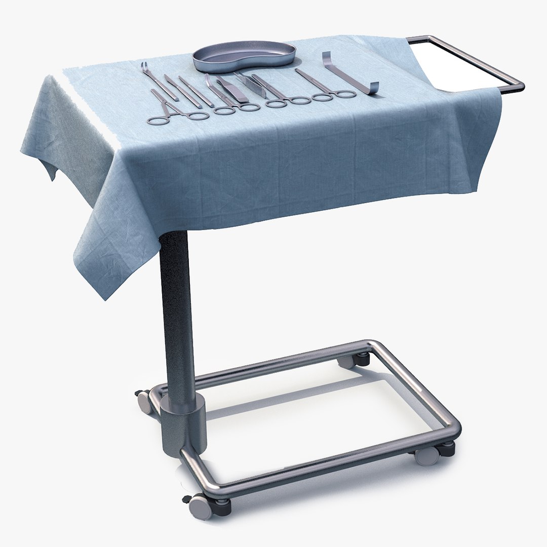 Surgery Back Table 3D model - TurboSquid 2106270