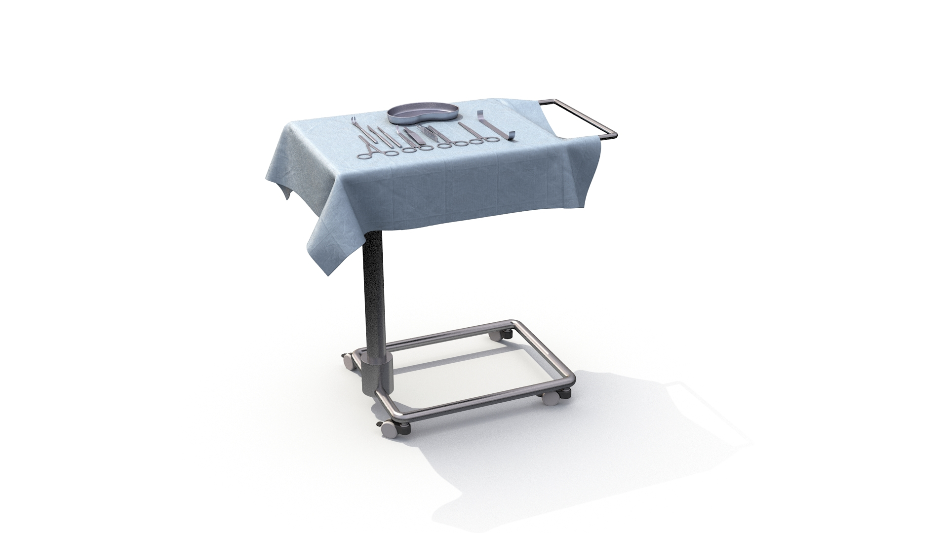 Surgery Back Table 3D Model - TurboSquid 2106270