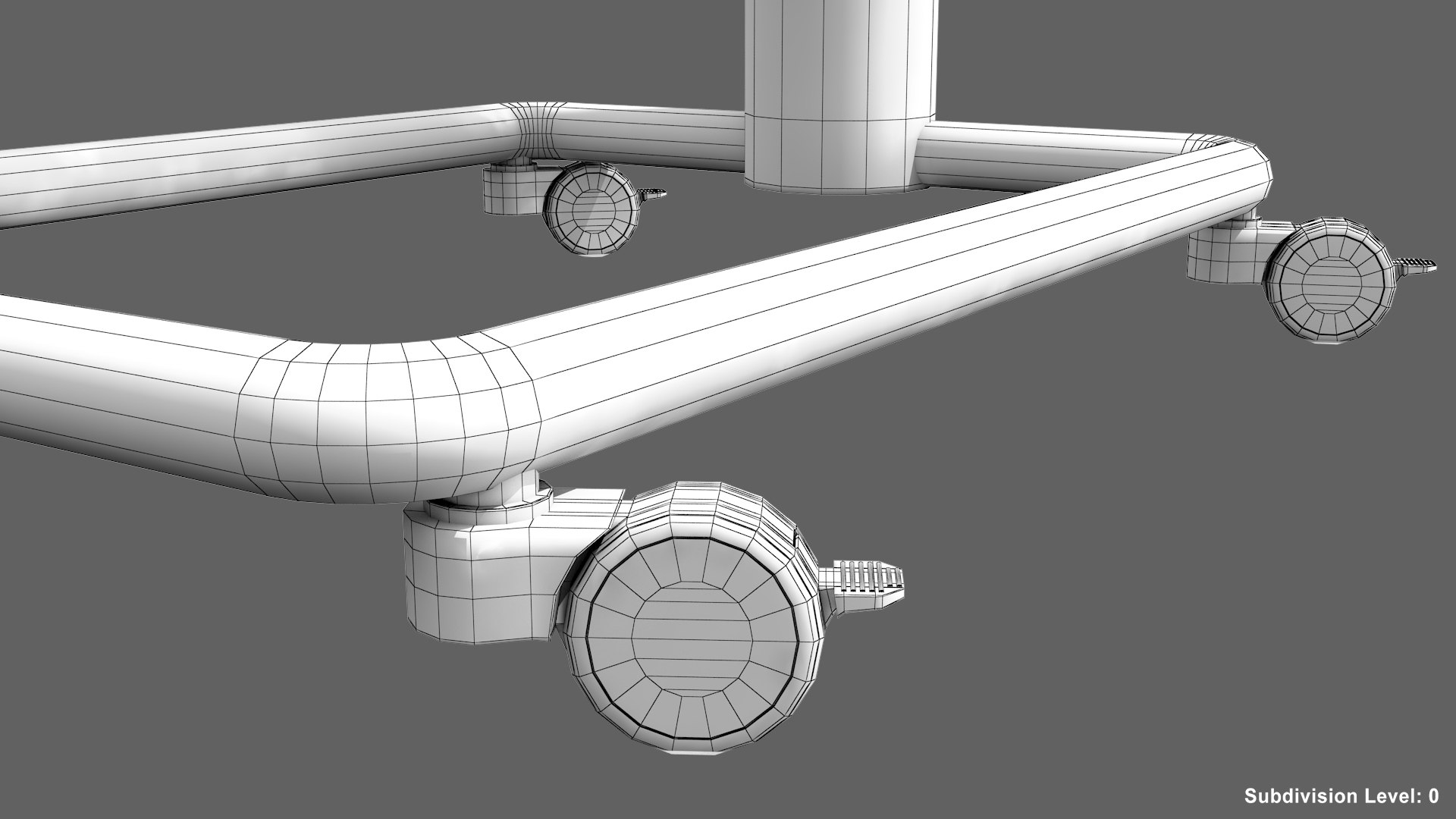 Surgery Back Table 3D Model - TurboSquid 2106270