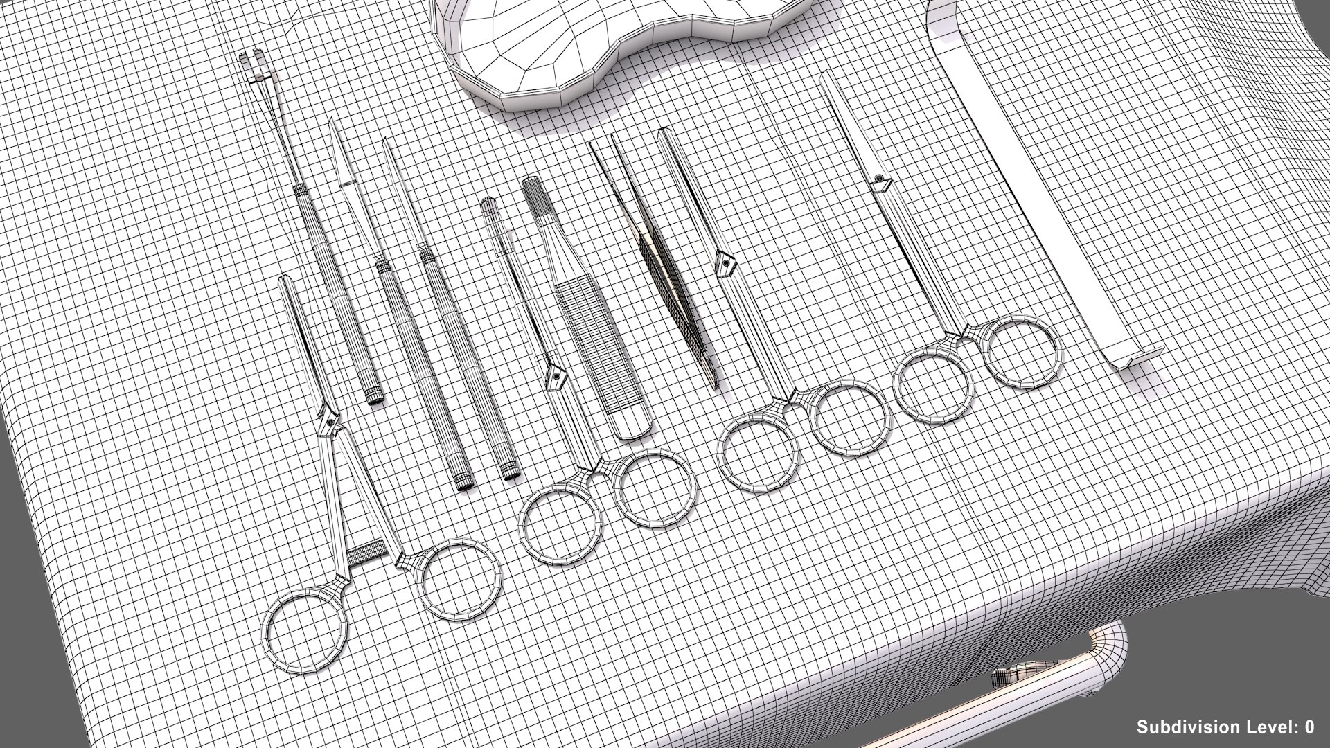 Surgery Back Table 3D Model - TurboSquid 2106270