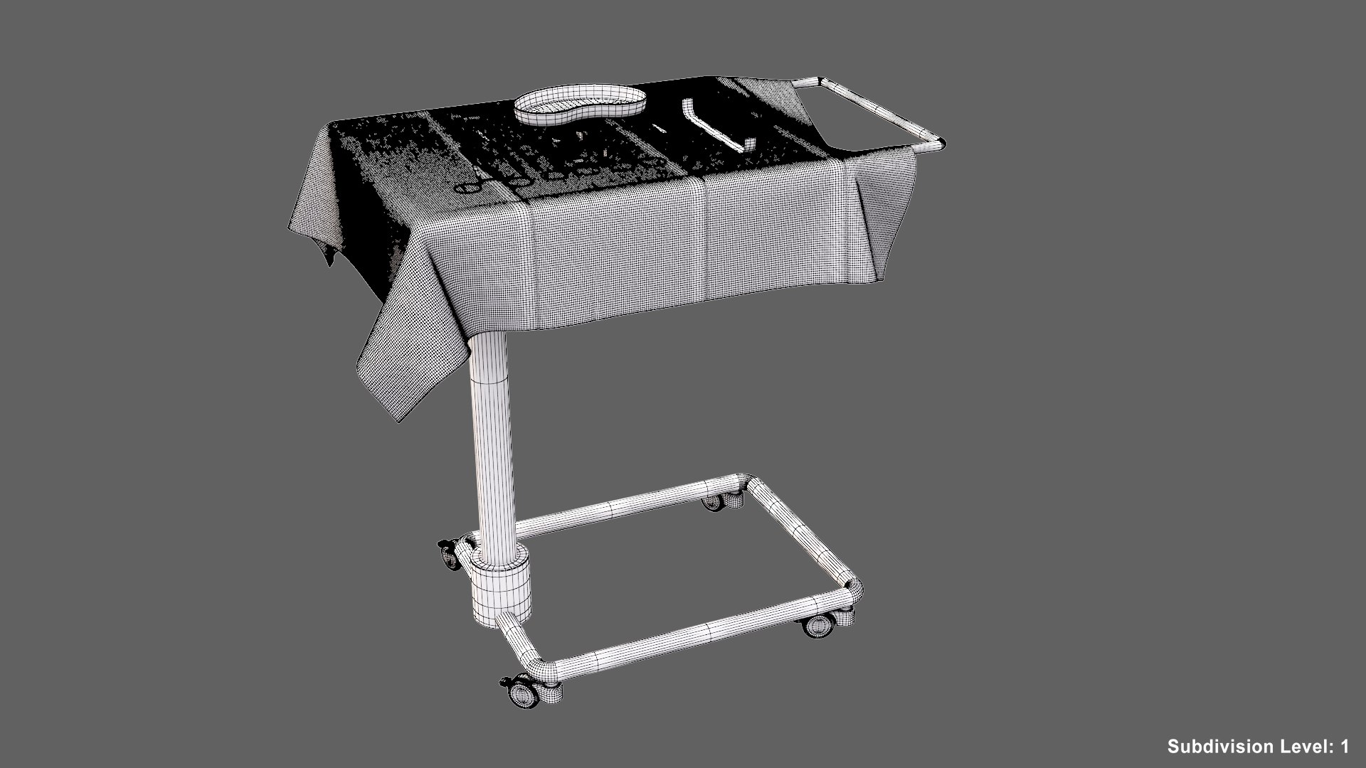 Surgery Back Table 3D Model - TurboSquid 2106270