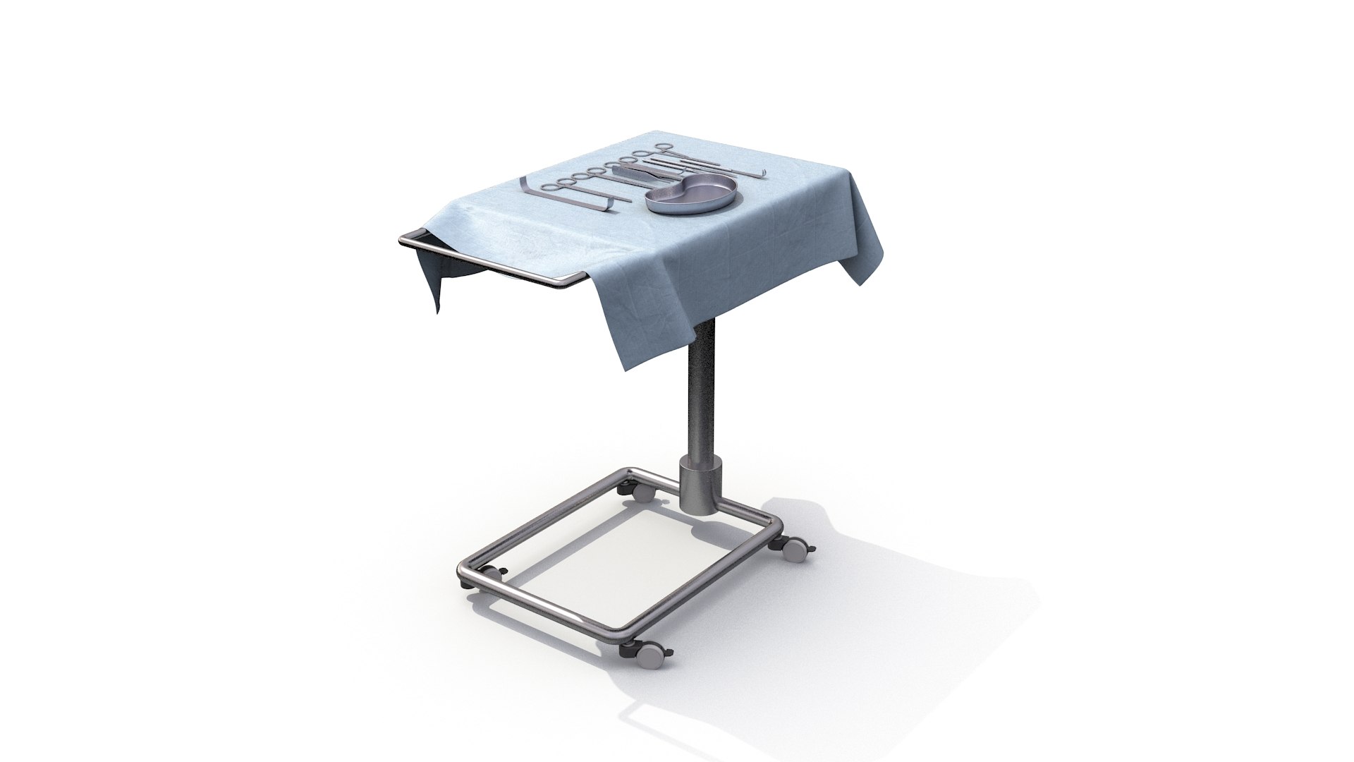 Surgery Back Table 3D Model - TurboSquid 2106270