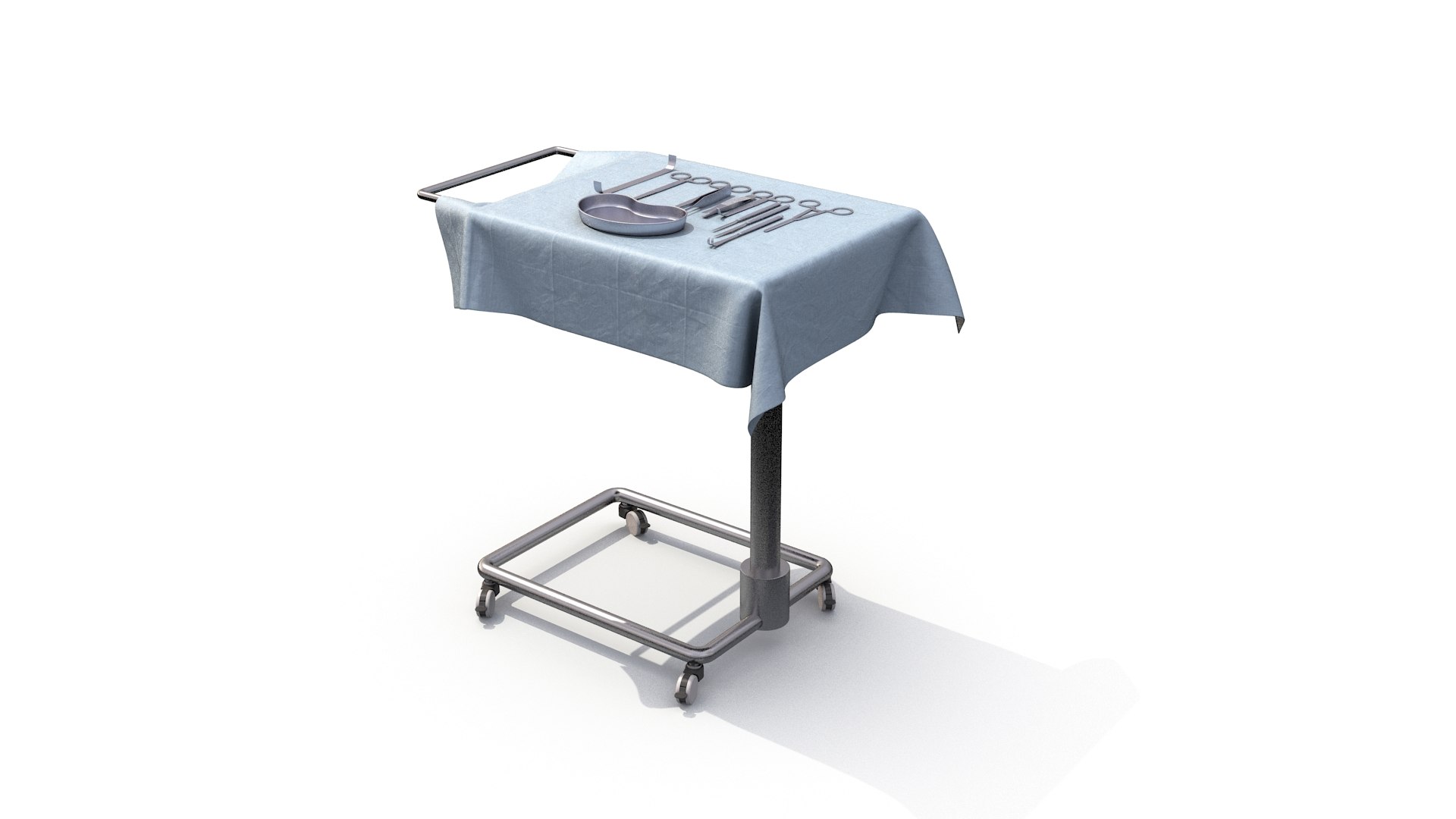 Surgery Back Table 3D Model - TurboSquid 2106270