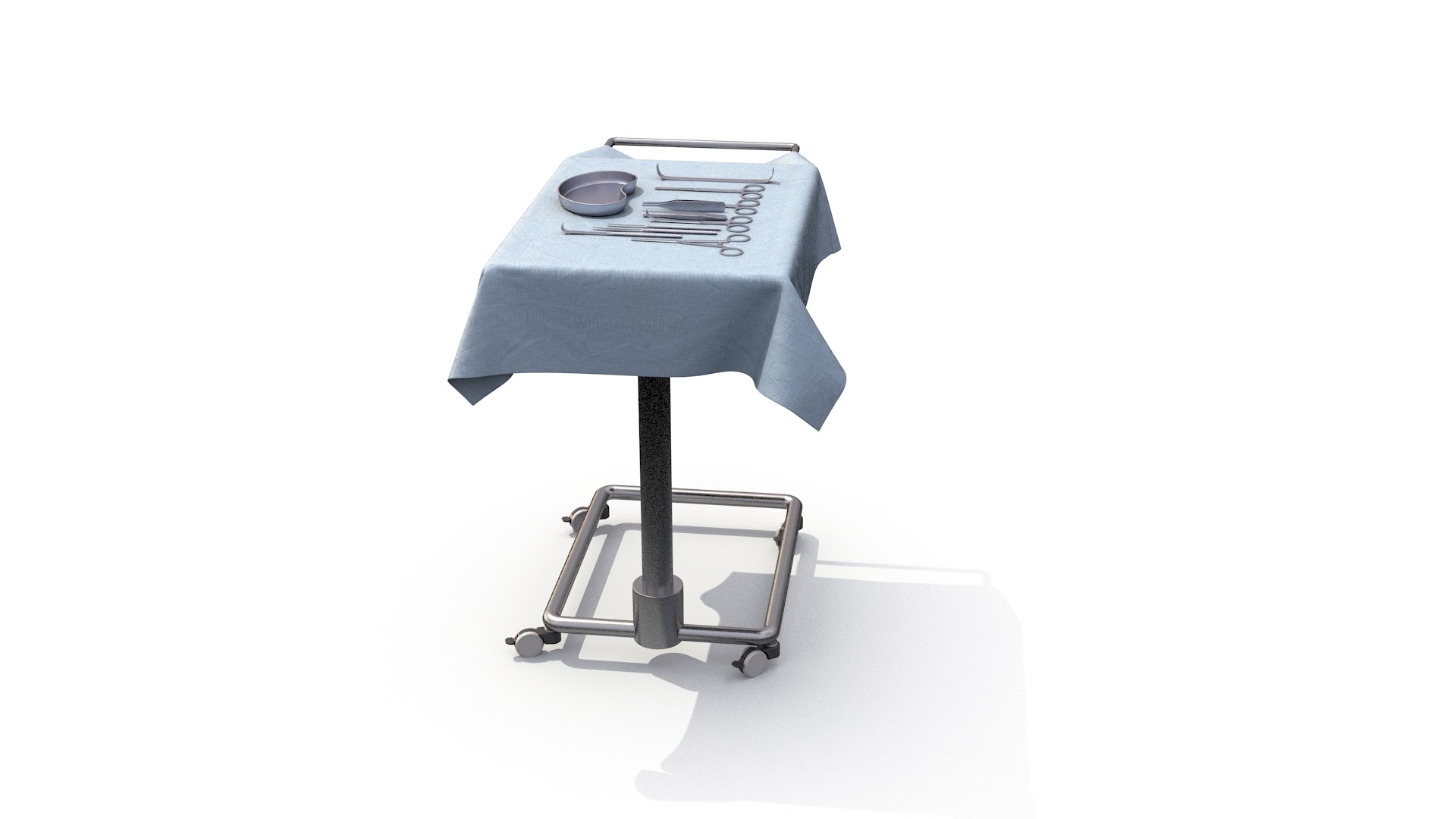 Surgery Back Table 3D Model - TurboSquid 2106270