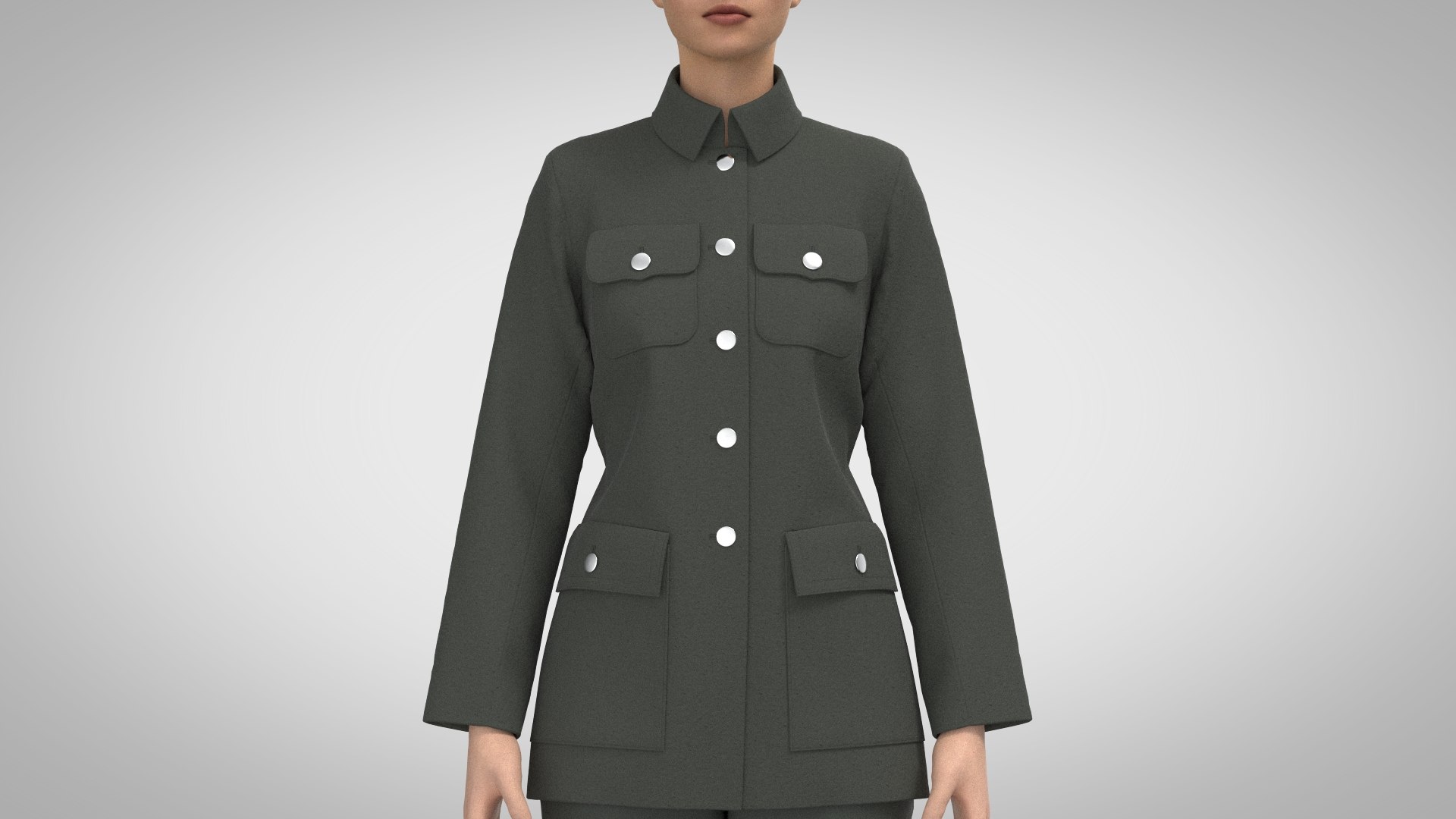 Mao Jacket Outfit 3D Model - TurboSquid 1979692