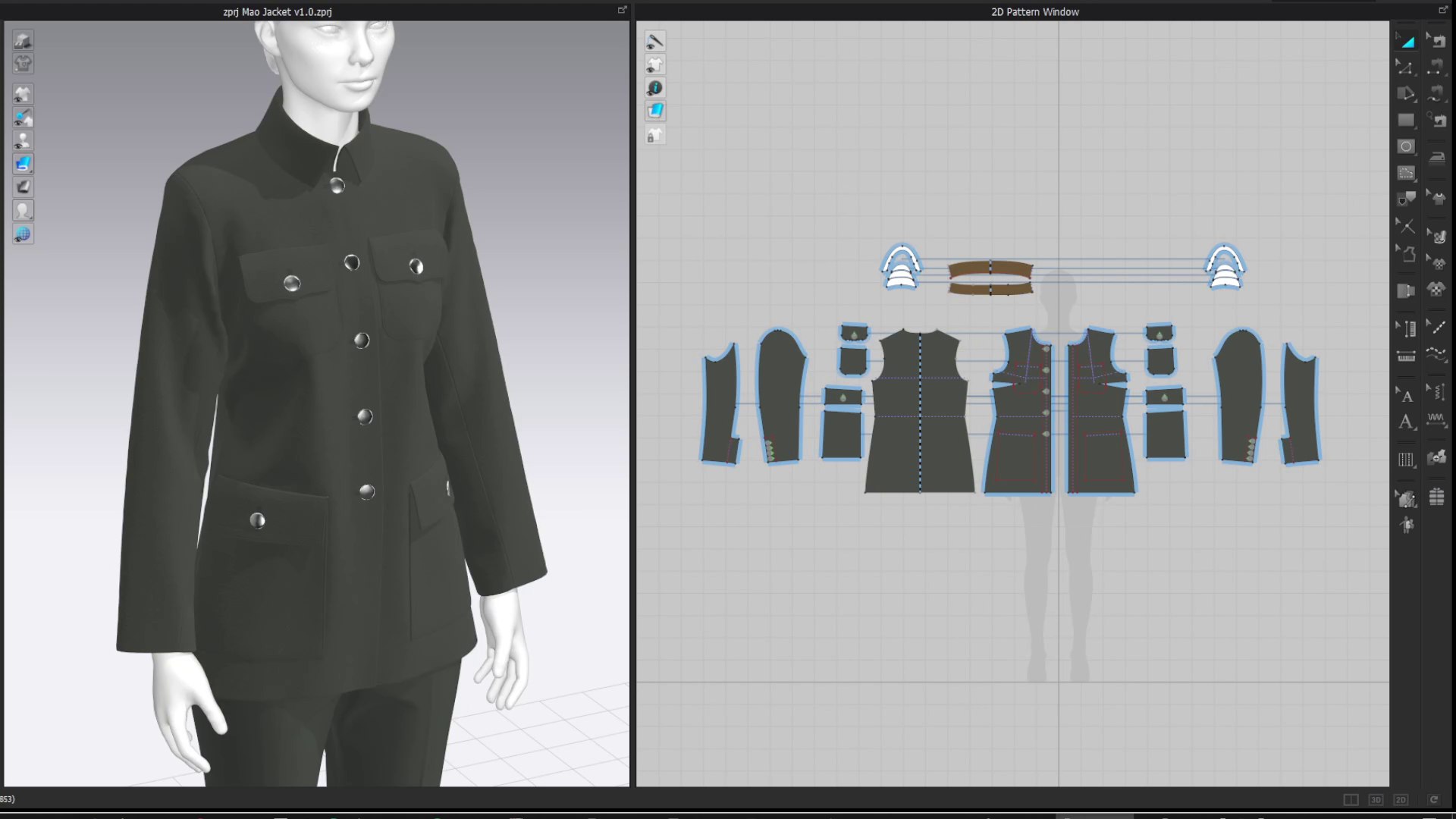 Mao Jacket Outfit 3D Model - TurboSquid 1979692