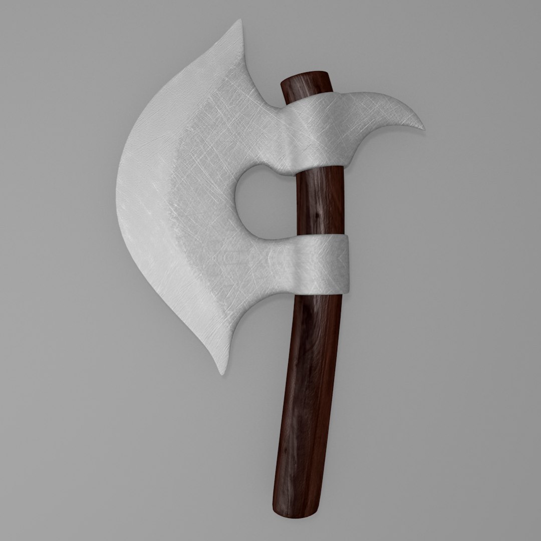 3d Model Medieval Hand Axe