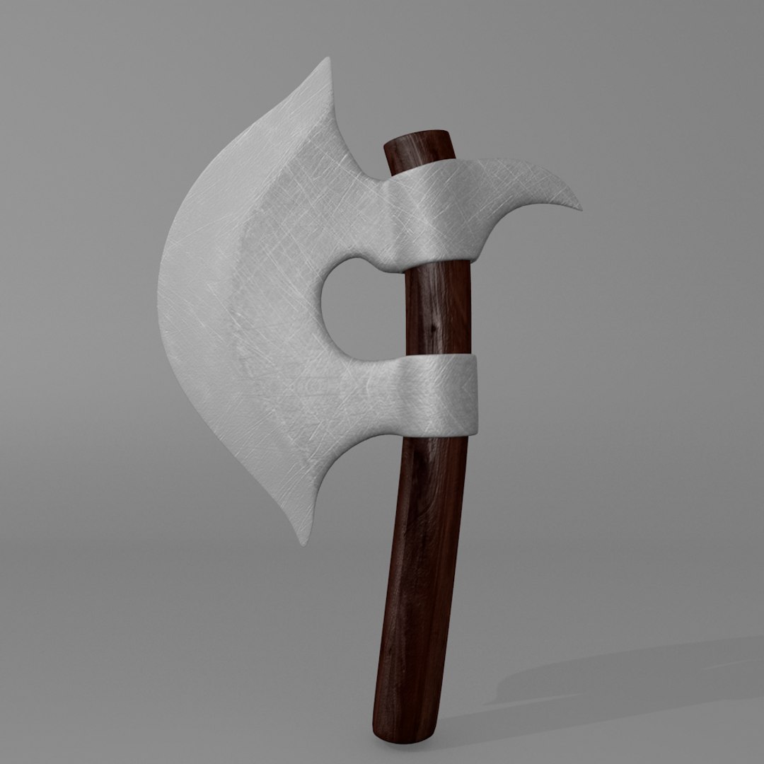 3d Model Medieval Hand Axe