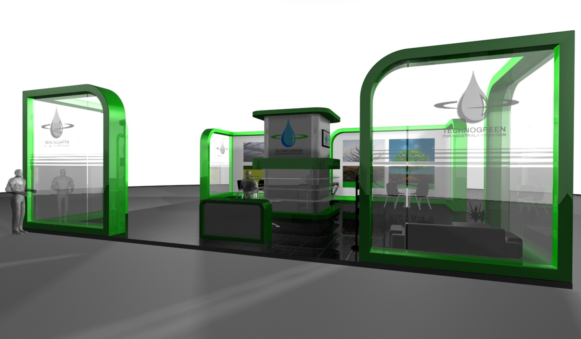 3d Model Agriculture Exhibition Stand