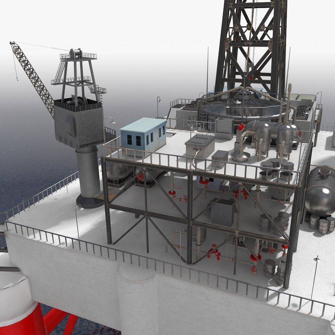 Oil Platform Model - TurboSquid 1149624