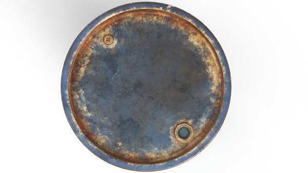 3D Metal Barrel Rusty Blue model - TurboSquid 1904910