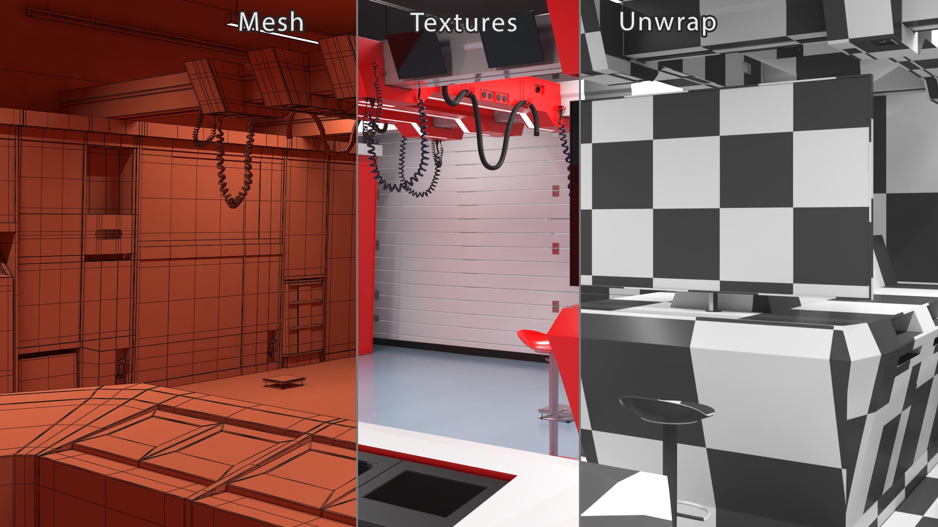 3D Race Car Garage - TurboSquid 2323680