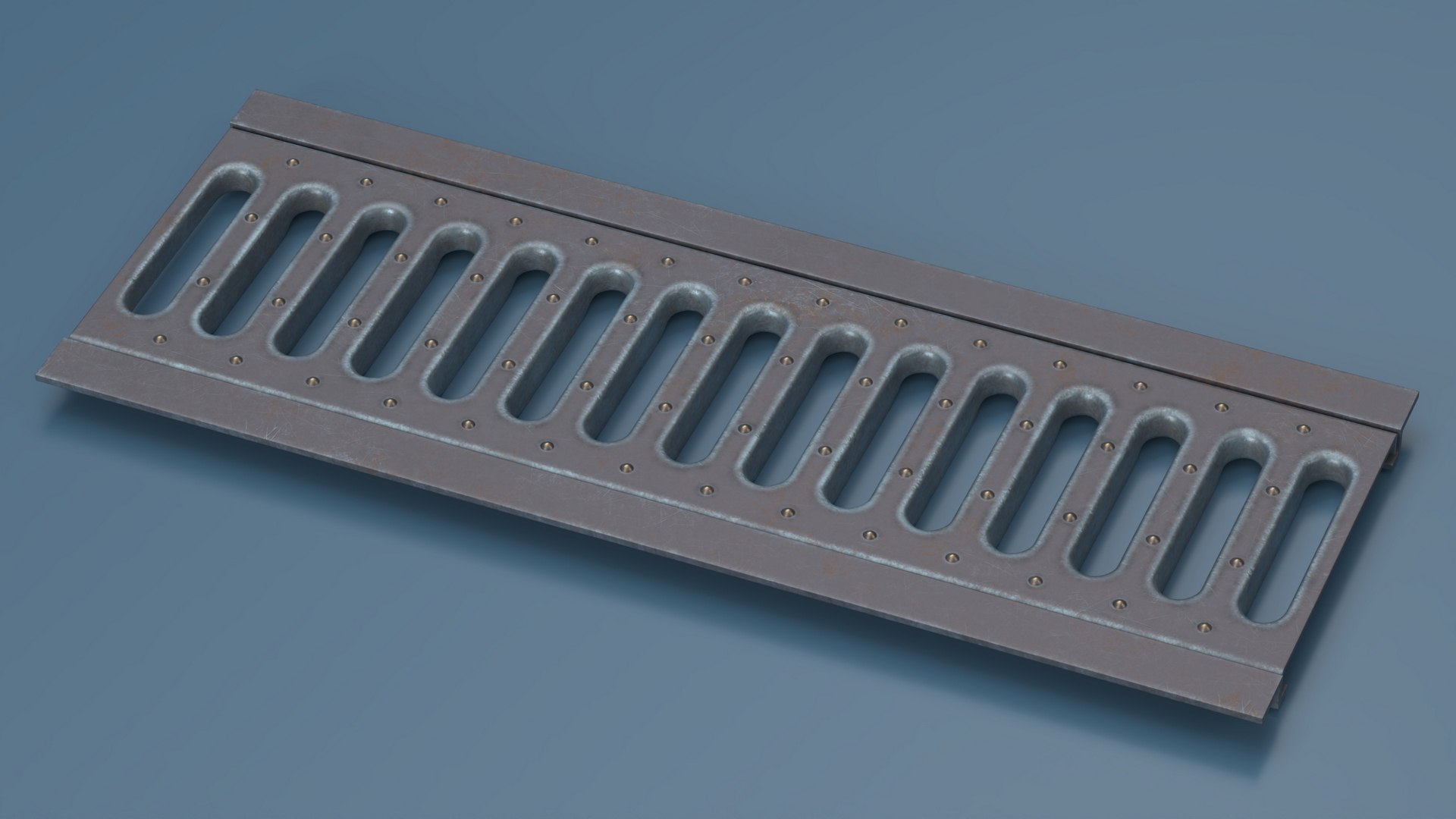 3D Roadside Drain Cover Iron Model - TurboSquid 2282330
