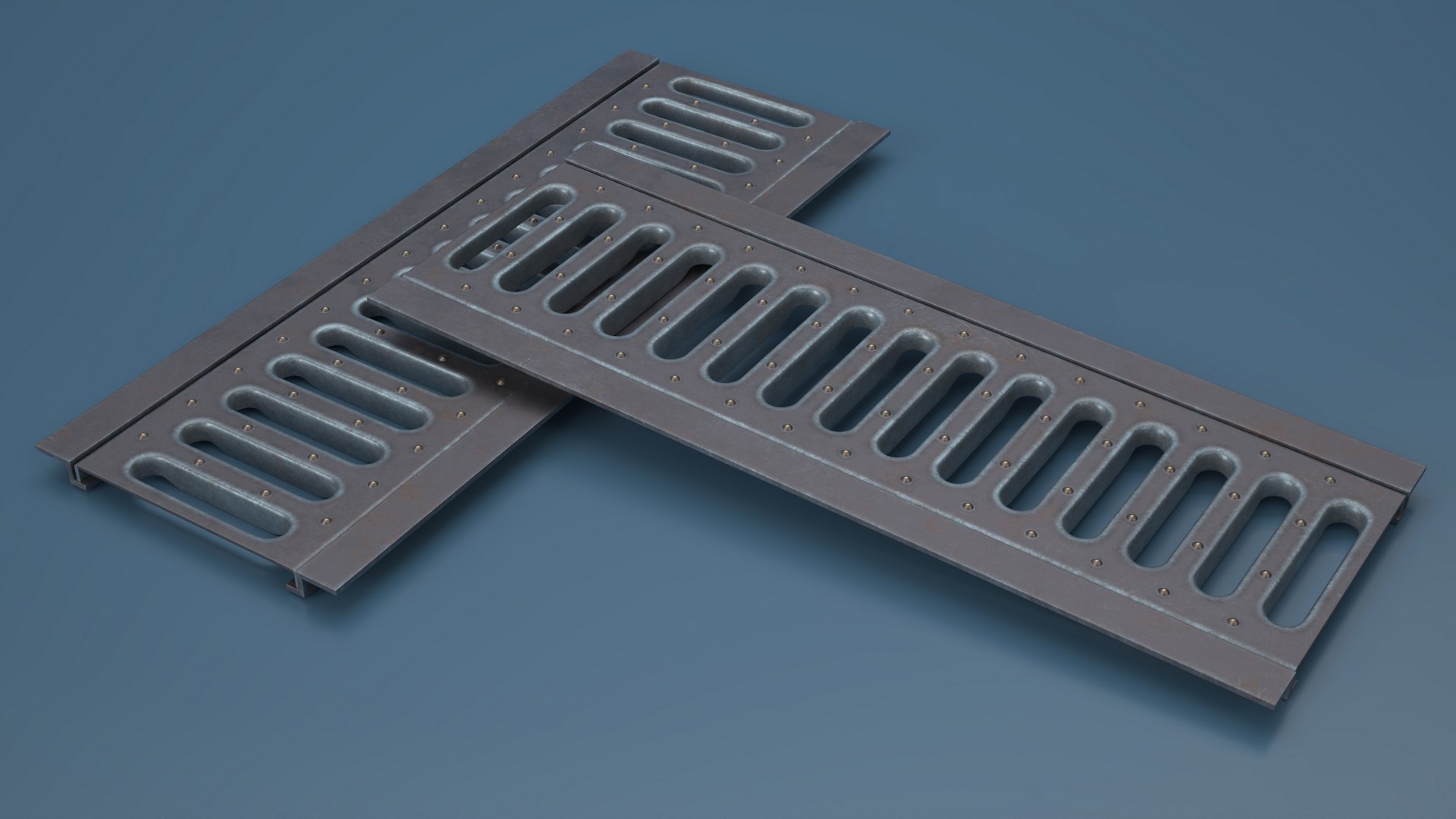 3D Roadside Drain Cover Iron Model - TurboSquid 2282330