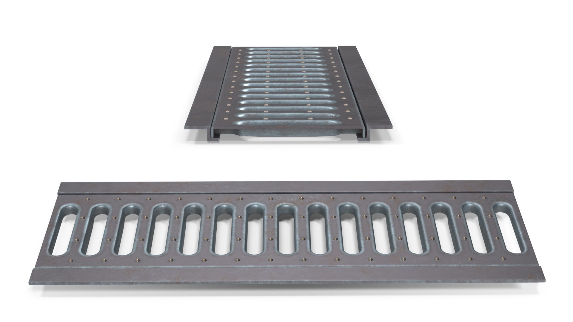 3D Roadside Drain Cover Iron Model - TurboSquid 2282330