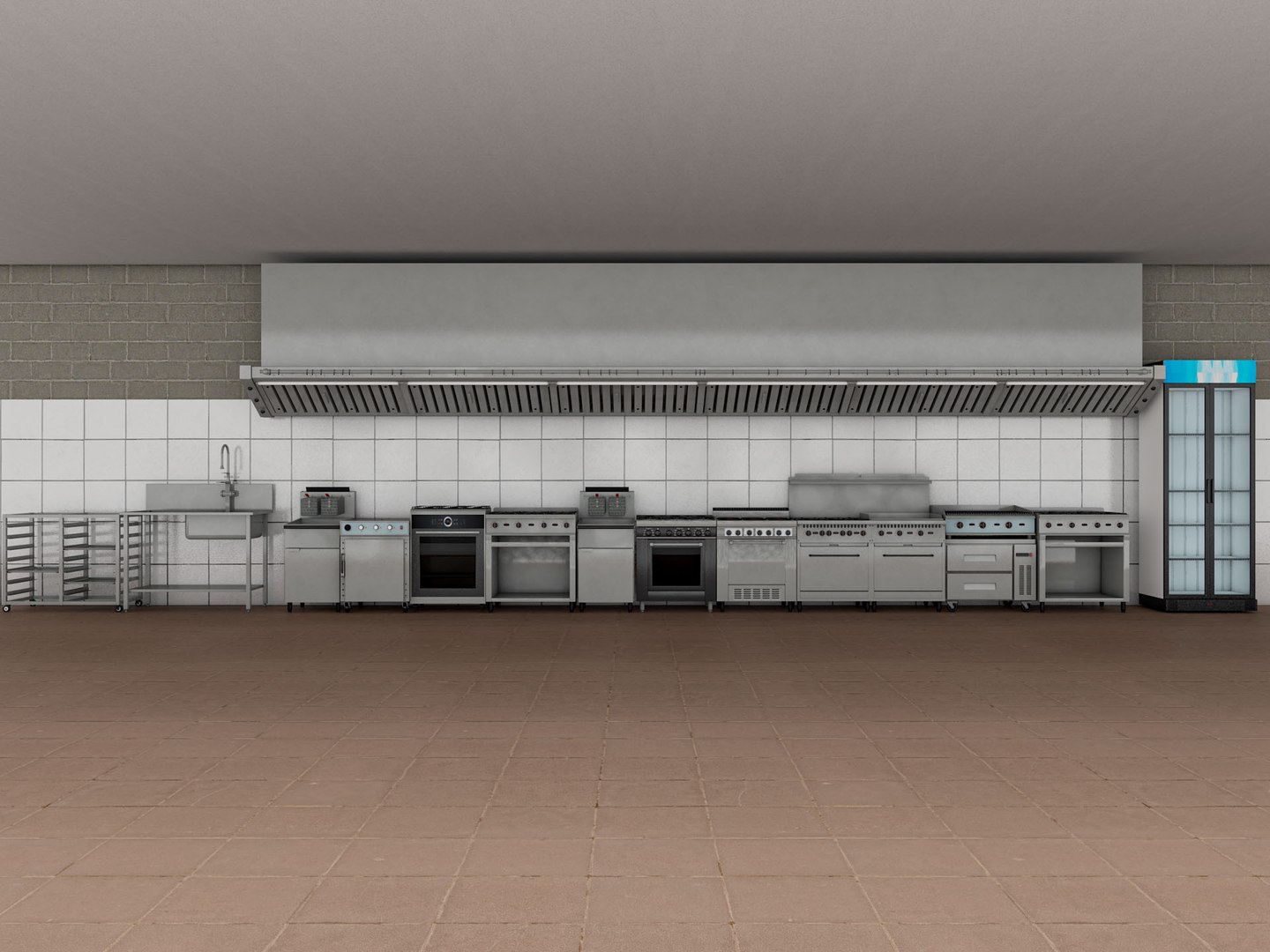 Commercial Kitchen 5 3D - TurboSquid 2094578