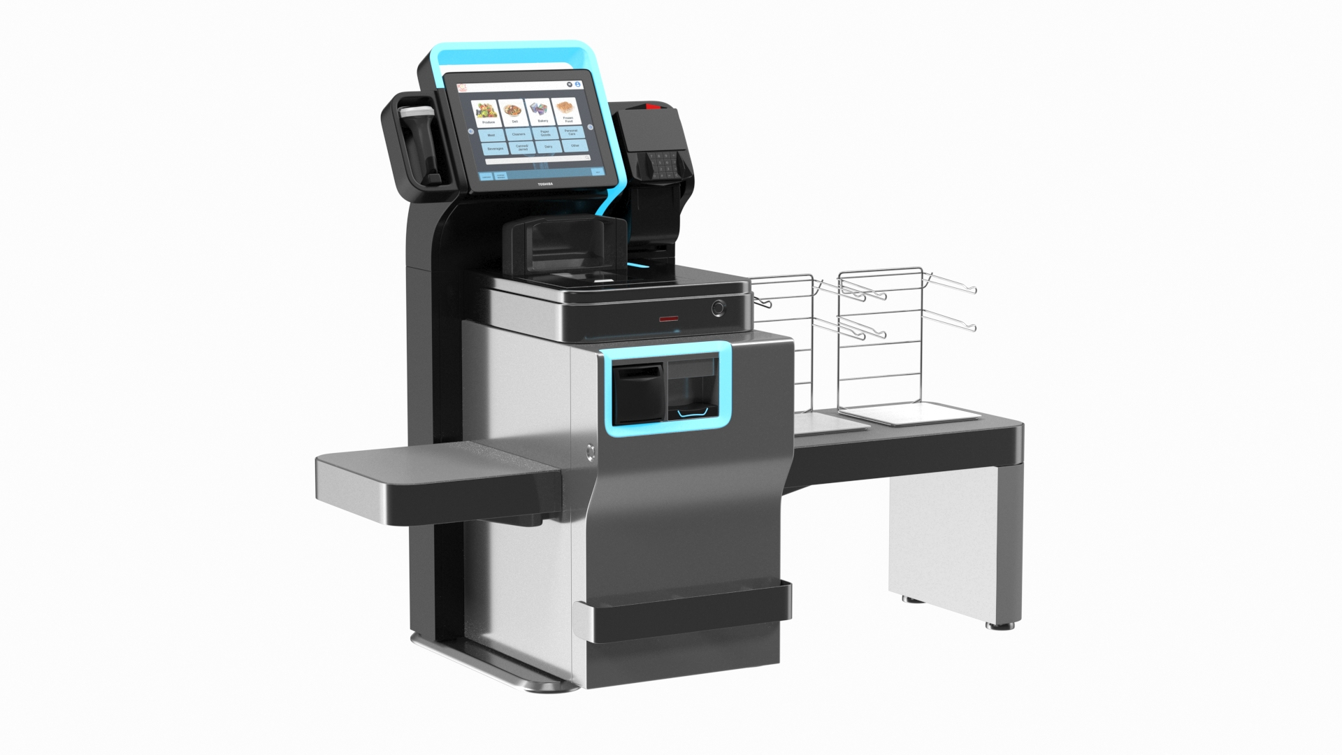 3D Model Toshiba Self Checkout System Cash Recycling - TurboSquid 1796840