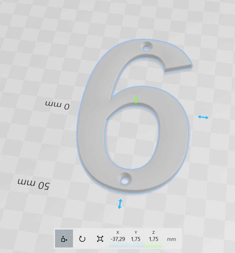 Number 6 3D - TurboSquid 2215536