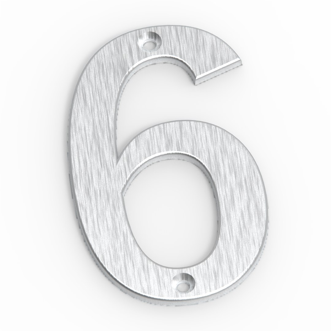 Number 6 3D - TurboSquid 2215536