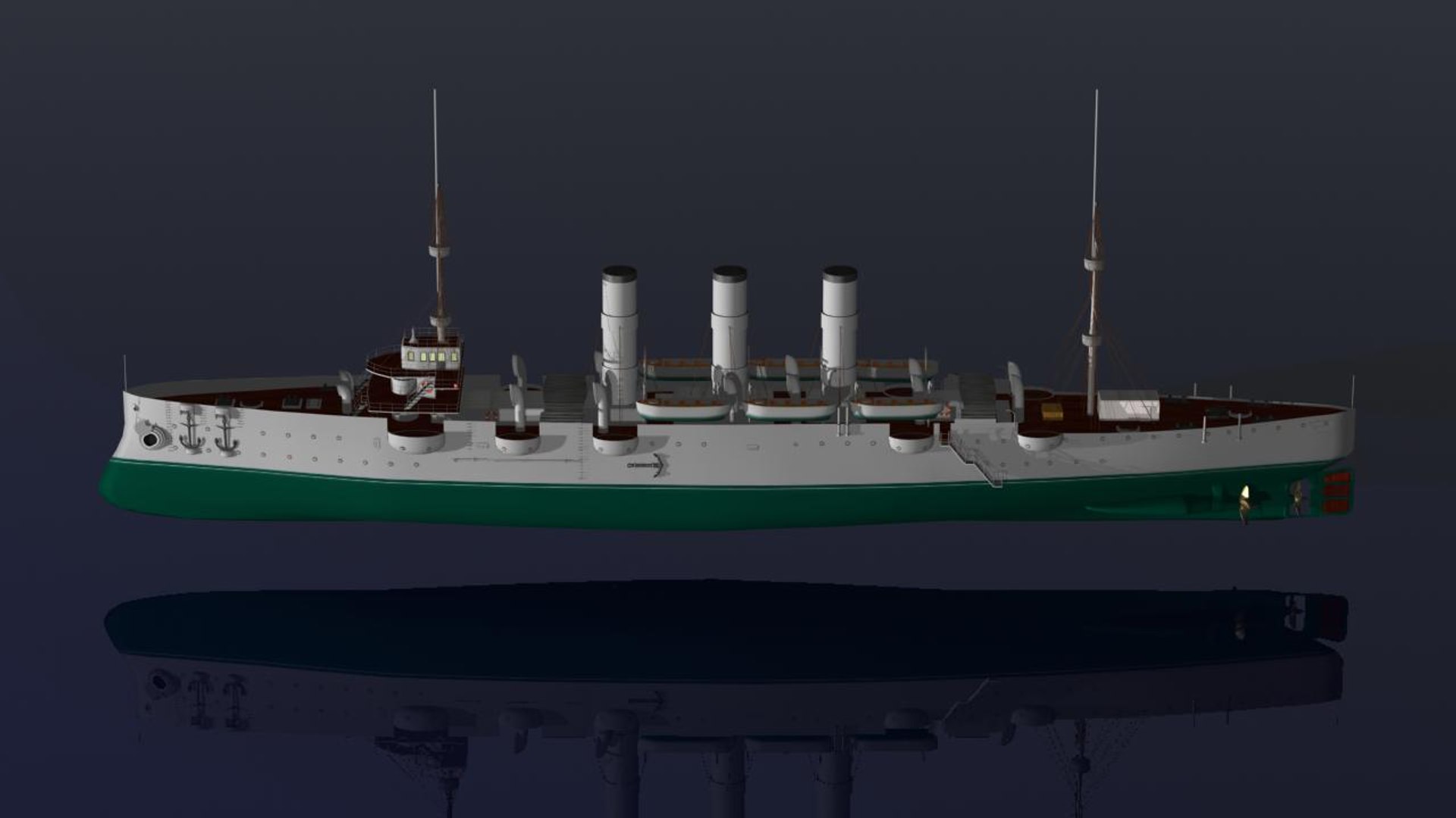 3d Model Aurora Battle Ship