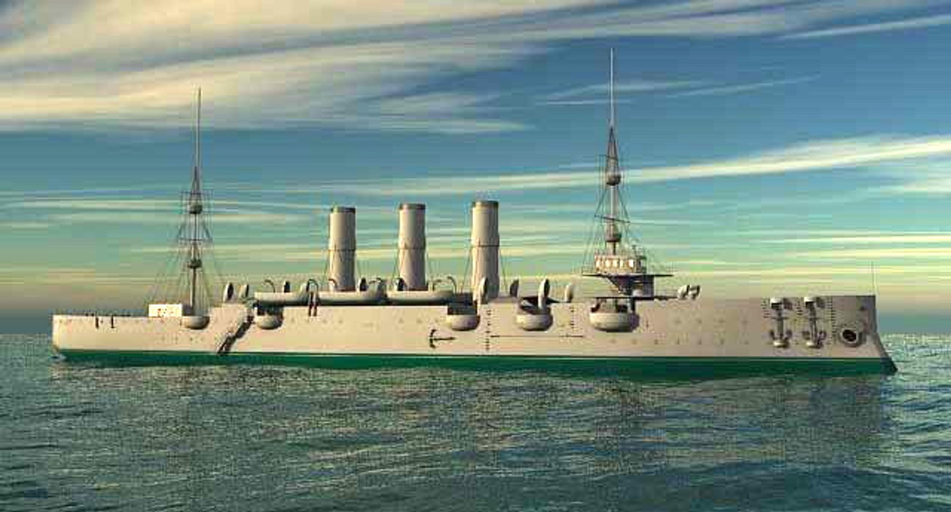 3d Model Aurora Battle Ship