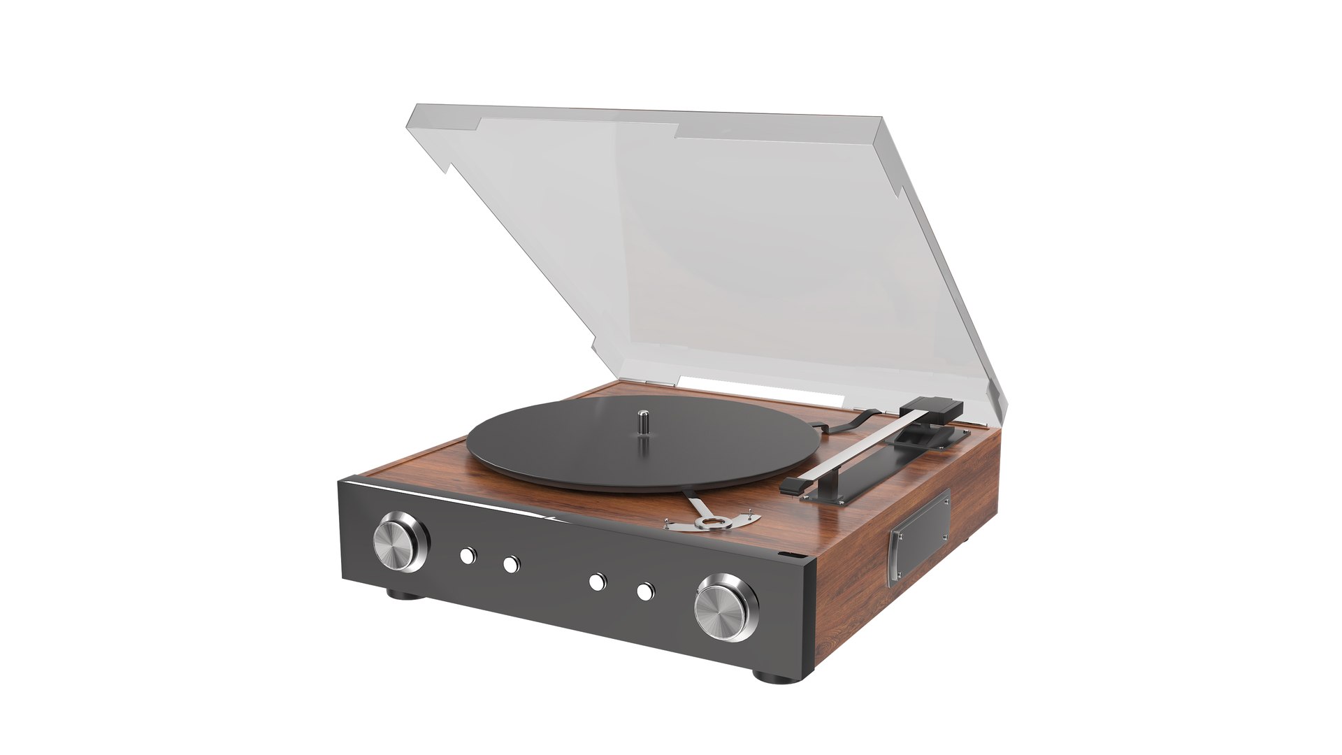 3D Vintage Turntable Model - TurboSquid 2282225