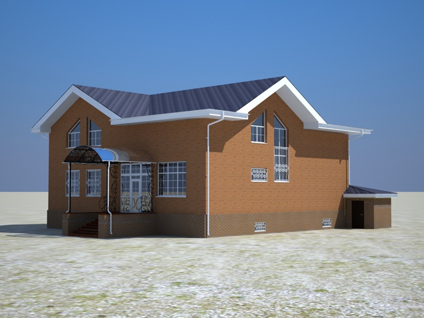 3d Cottage Model