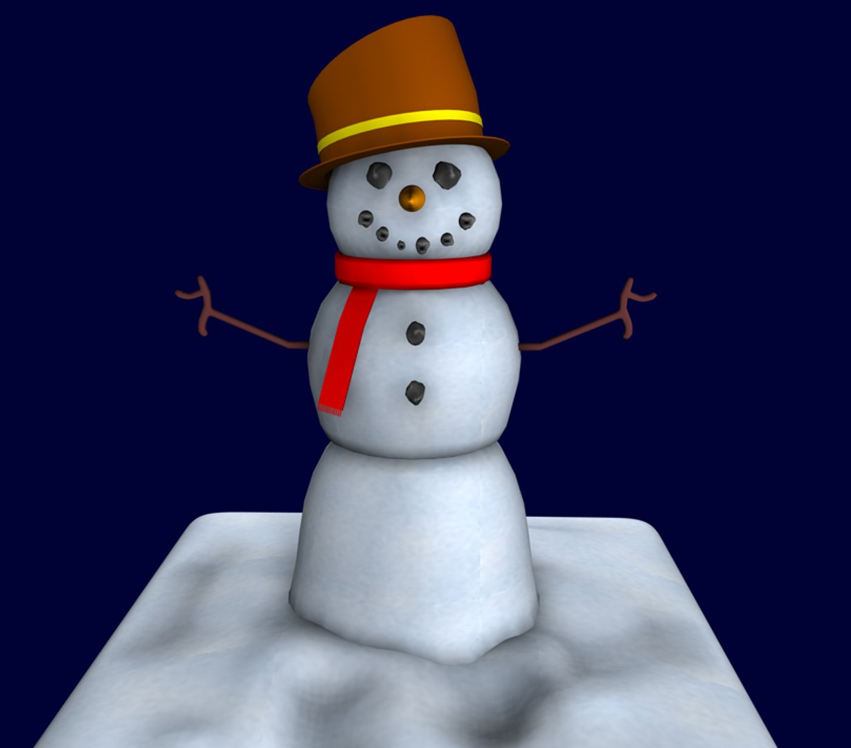 Snowman Snow C4d Free