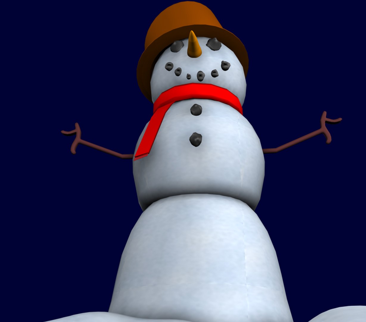 Snowman Snow C4d Free