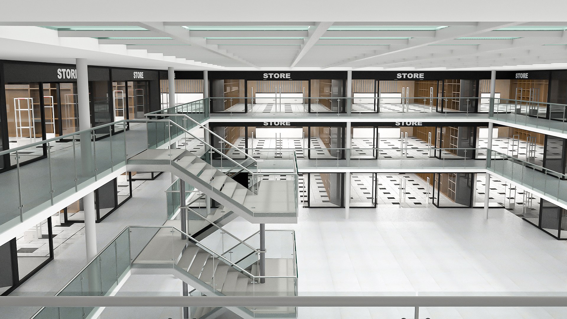 3D Offices and commercial hall Collection - TurboSquid 1826338