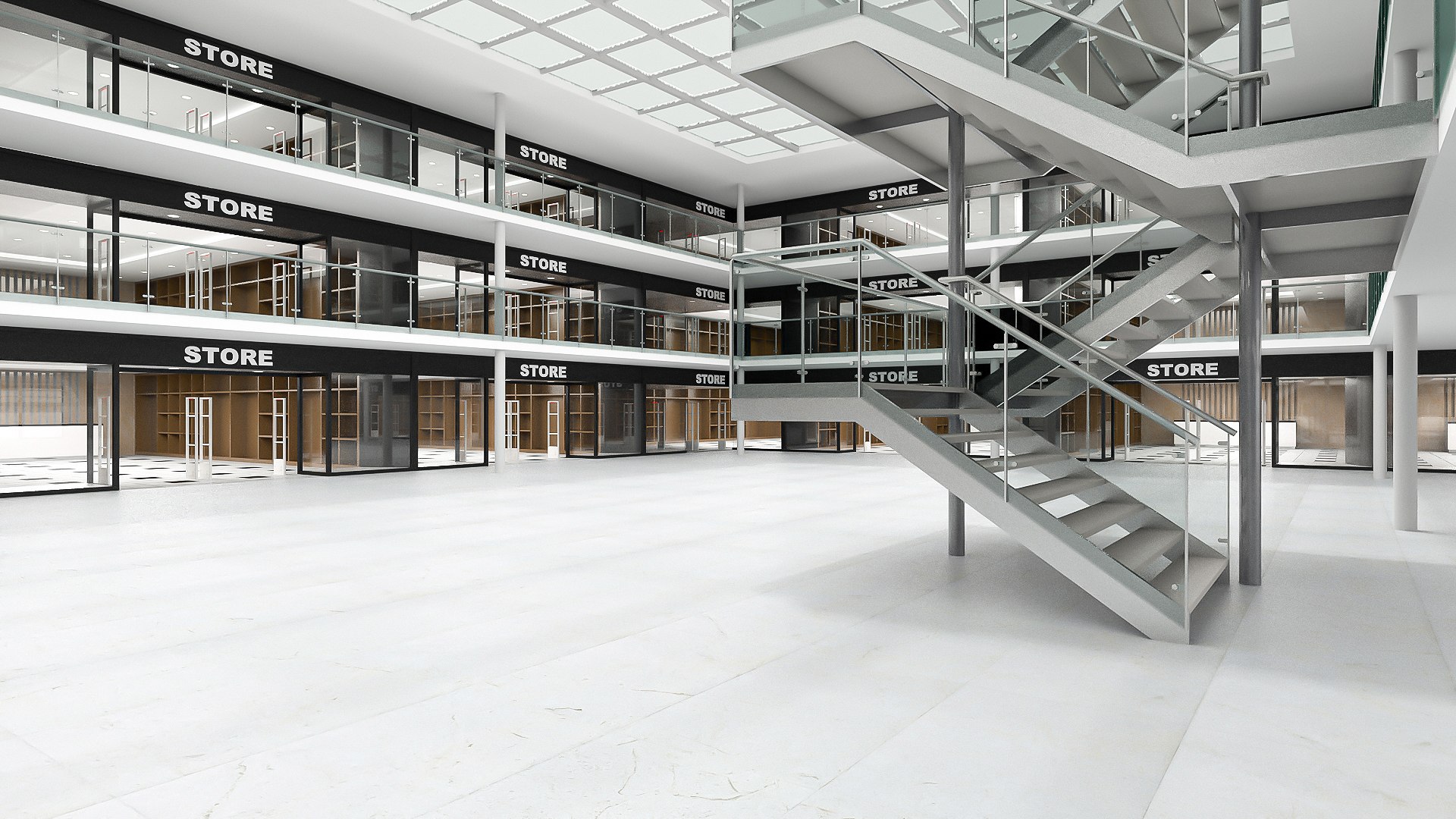 3D Offices and commercial hall Collection - TurboSquid 1826338