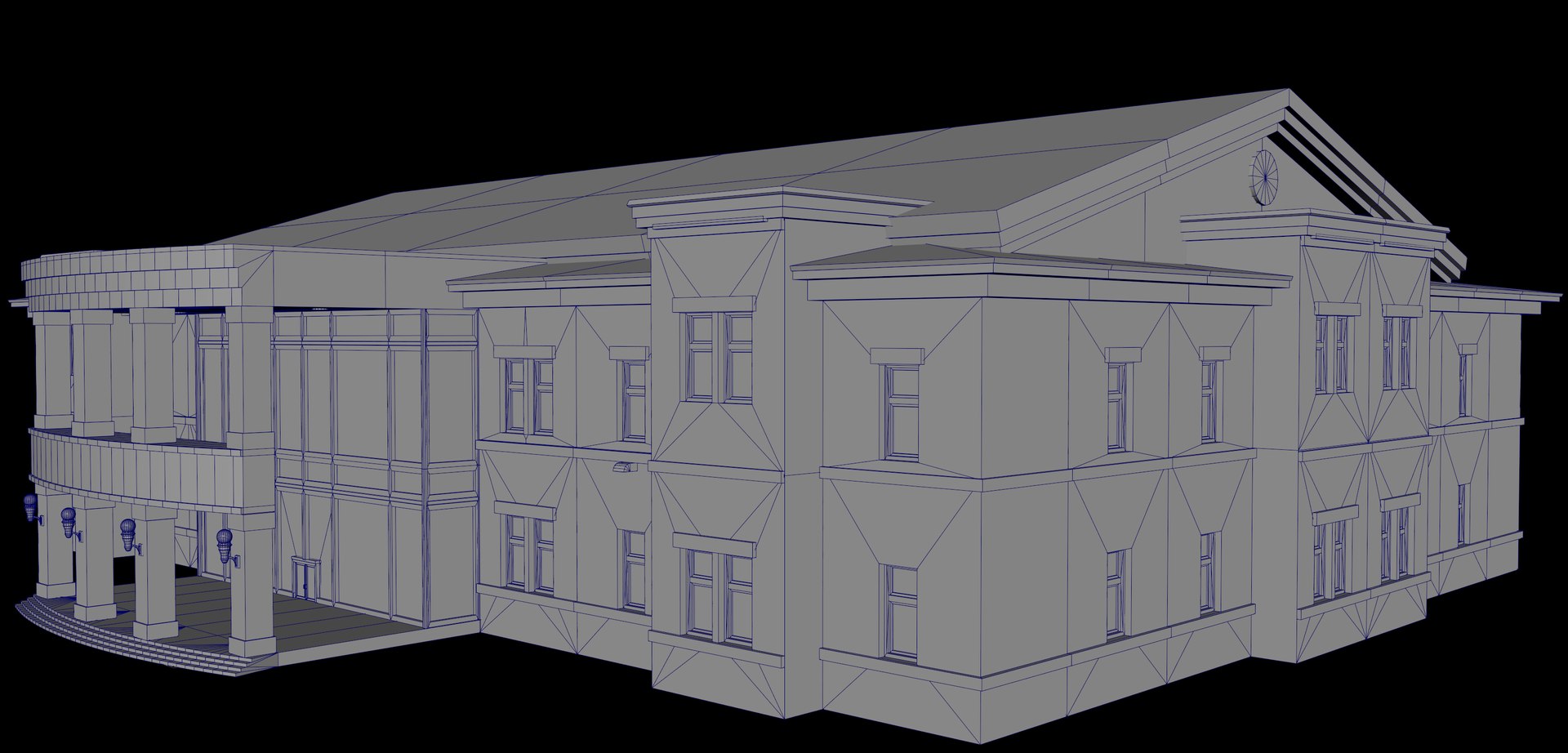 3D Police Station Game Art Low Poly Model - TurboSquid 2244291