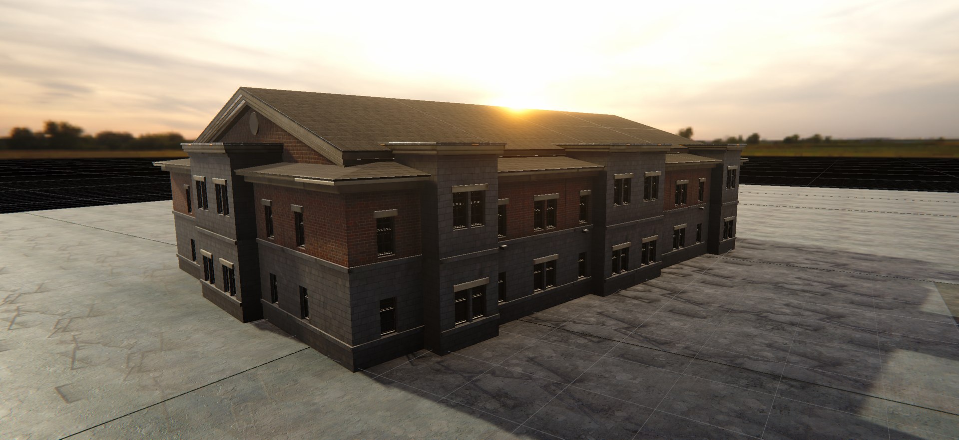 3D Police Station Game Art Low Poly Model - TurboSquid 2244291