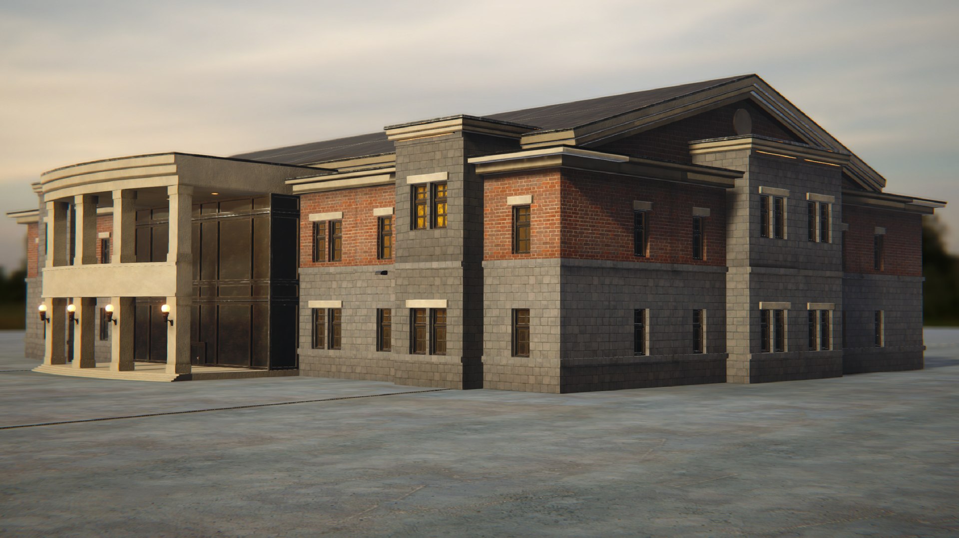 3D Police Station Game Art Low Poly Model - TurboSquid 2244291